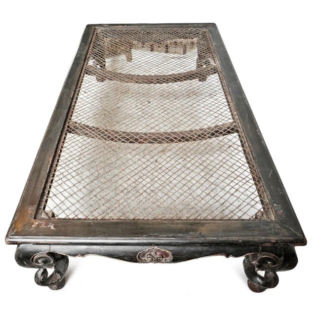 Early 20th Century Antique Old Monk Large Coffee Table | Chairish