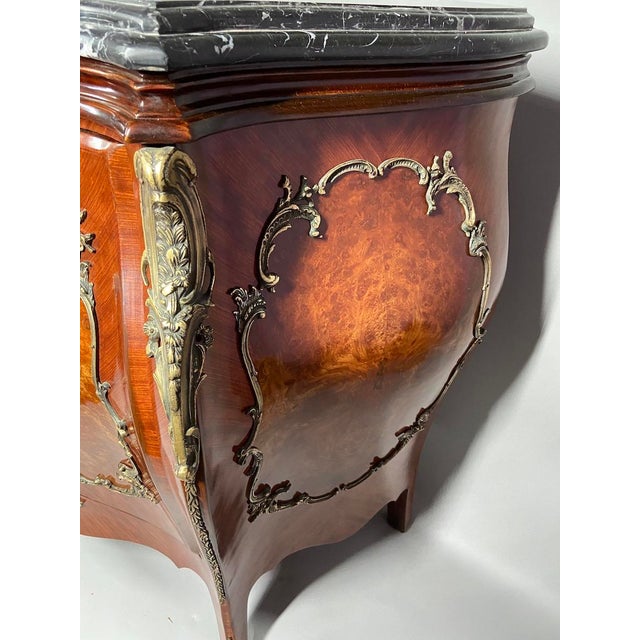 1940's French Louis XVI Mahogany Commode With Patinated Gild Bronze ...