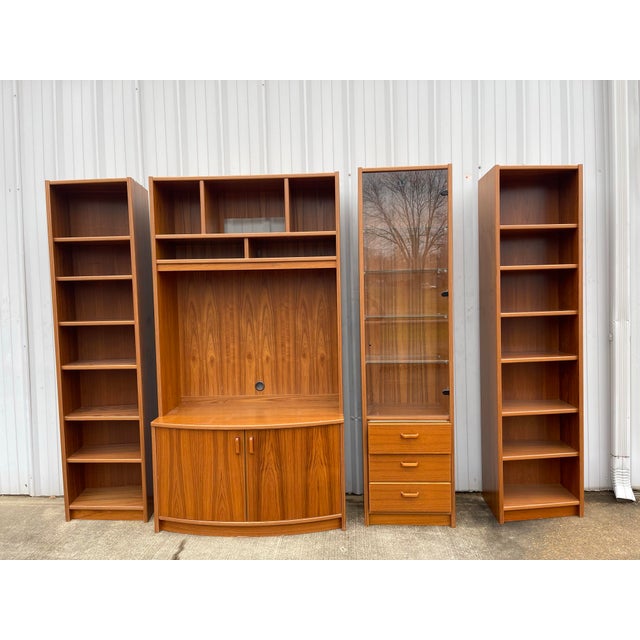1970s Midcentury Danish Modern Modular Wall Unit | Chairish
