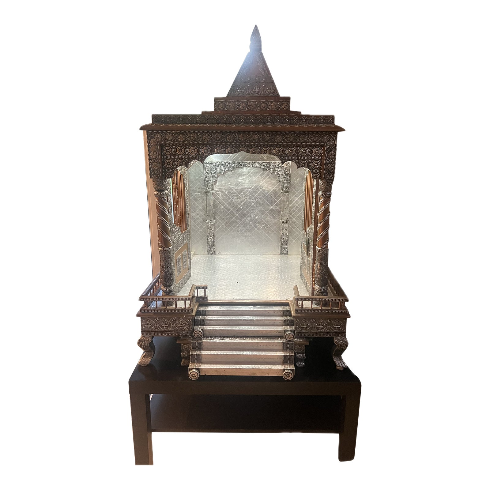 Handcrafted Vintage Indian Mandir (Temple) for Home | Chairish