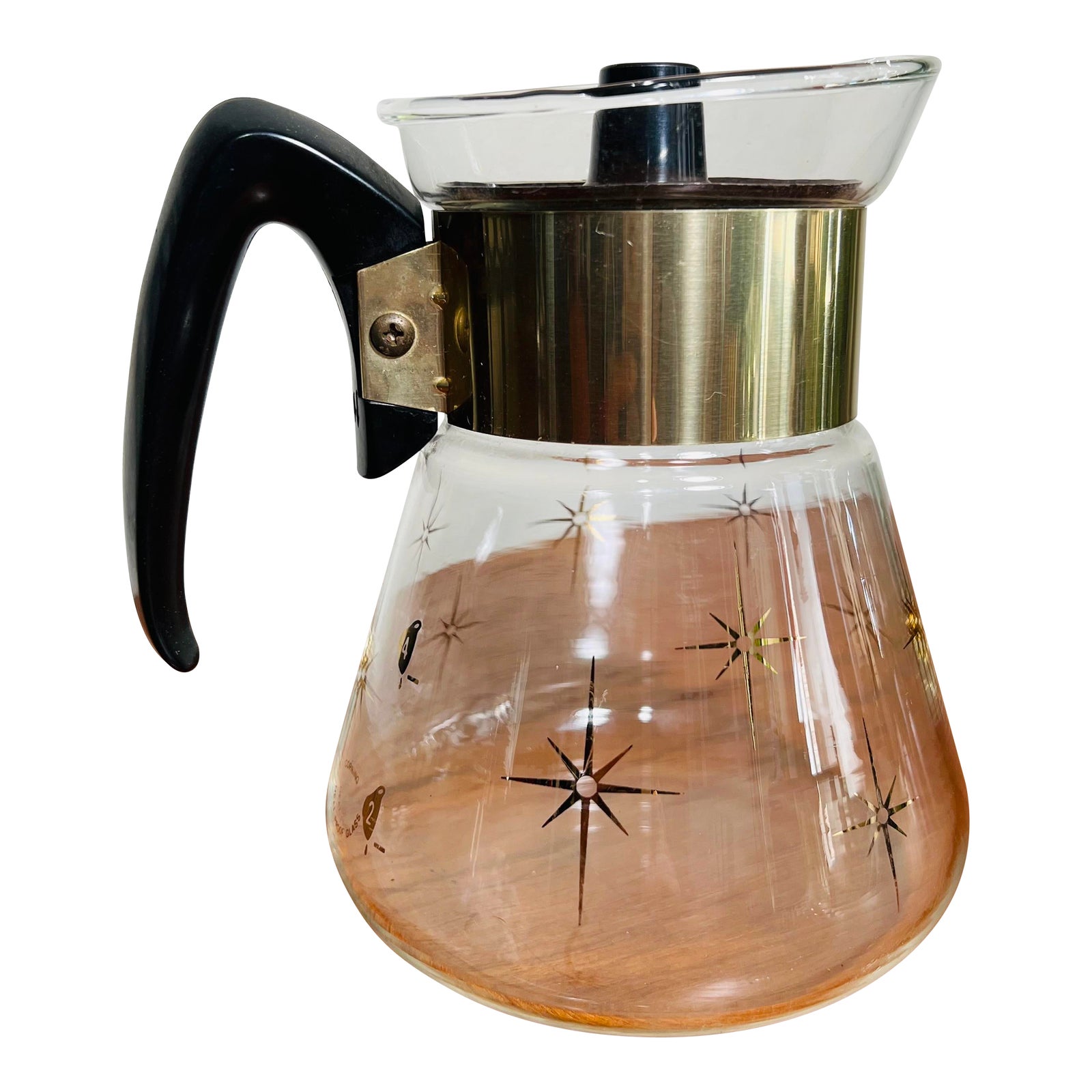 Vintage Corning Ware Starburst Coffee 4 Cup Carafe 1960s Era | Chairish