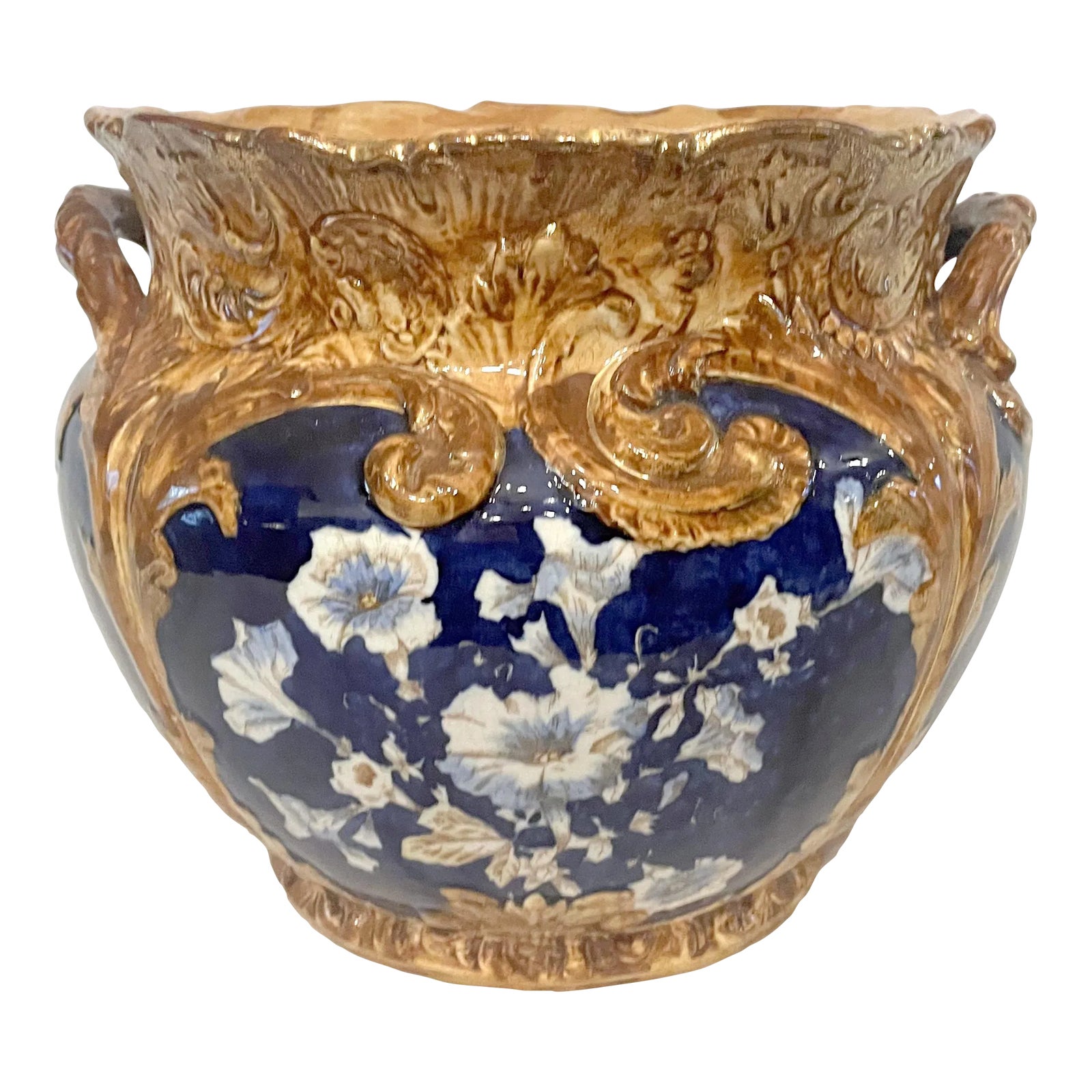 Antique Porcelain Planter | Chairish