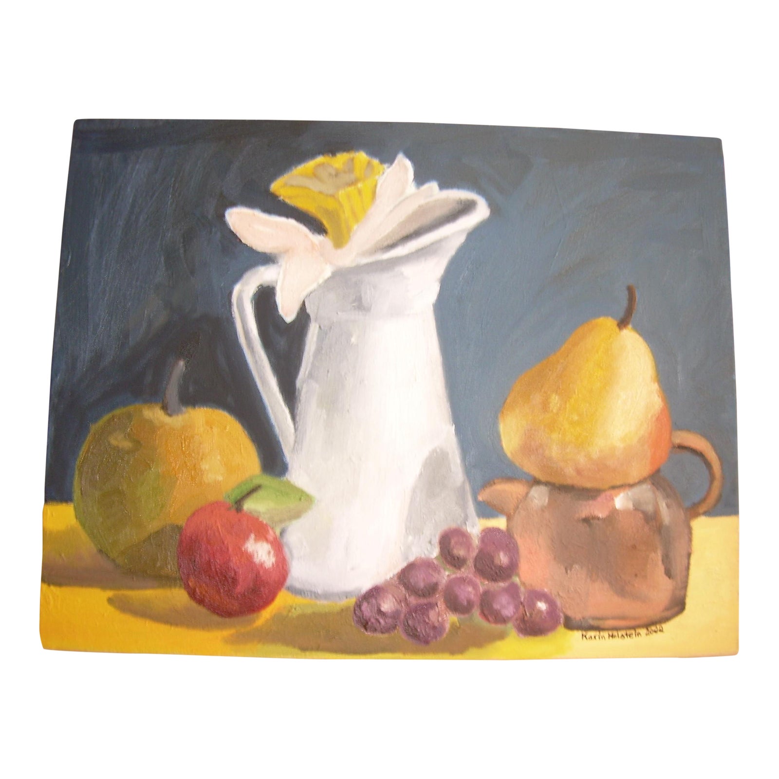 Still Life With Pitchers and Fruits | Chairish