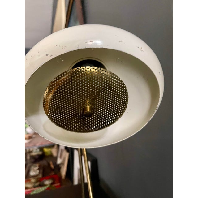 Mid Century Double-Headed Desk Lamp With Perforated Diffusers Styled ...