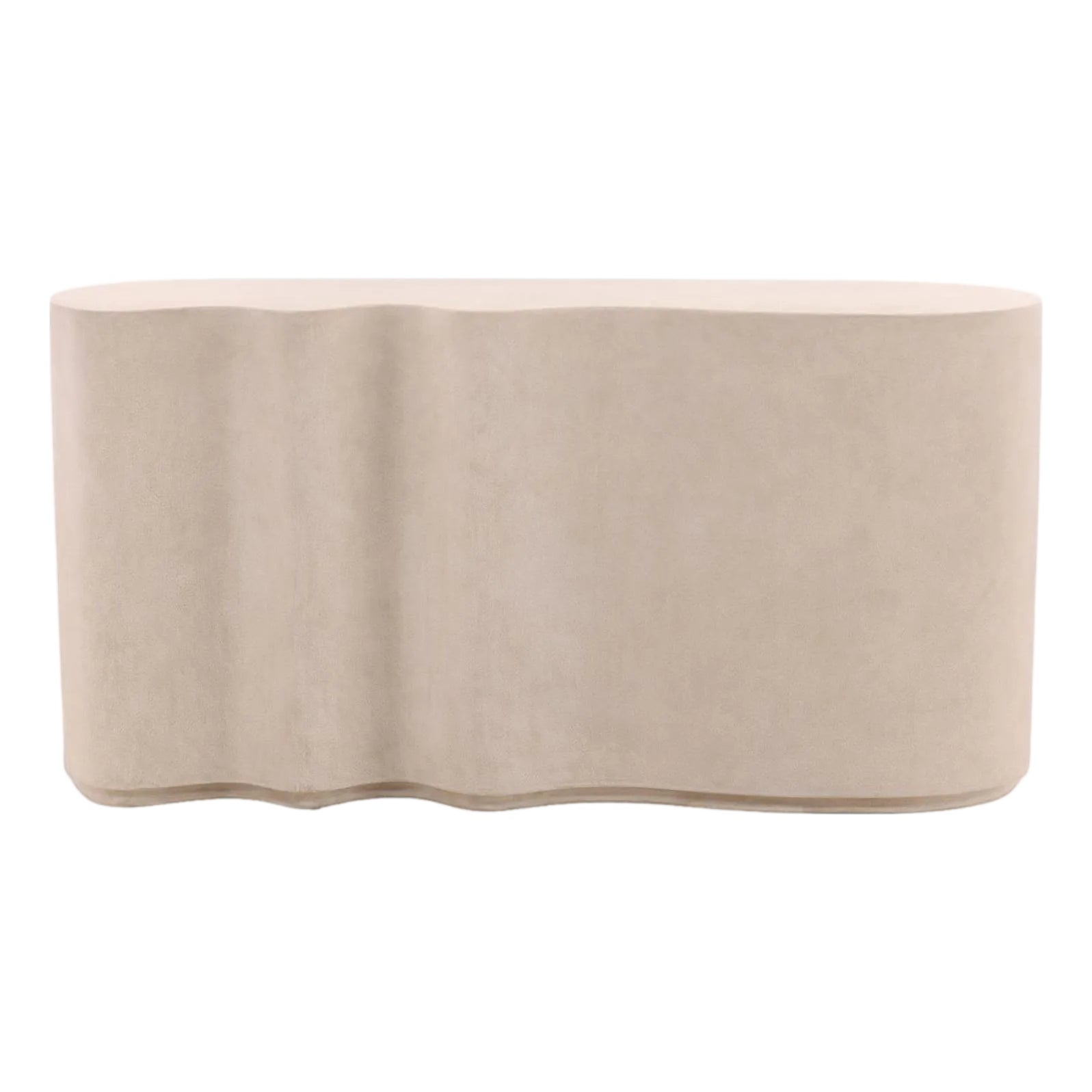 Modern Wave Outdoor Console Table | Chairish