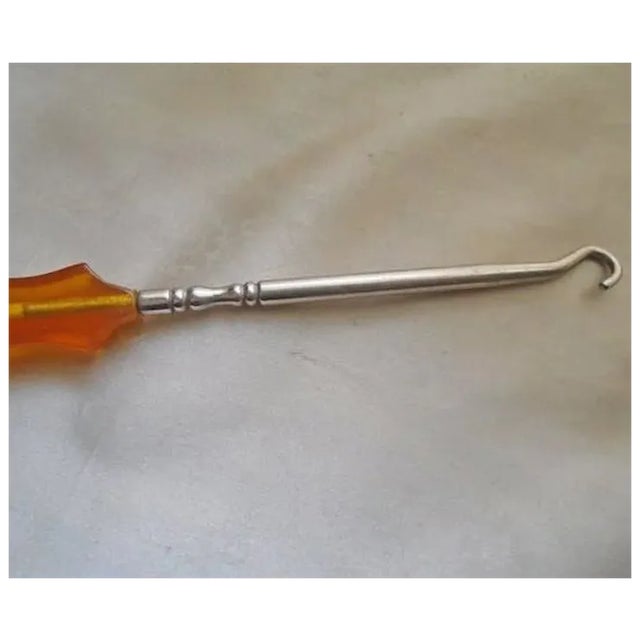 Antique Victorian Edwardian Corset or Boot Button Hook, Celluloid ...