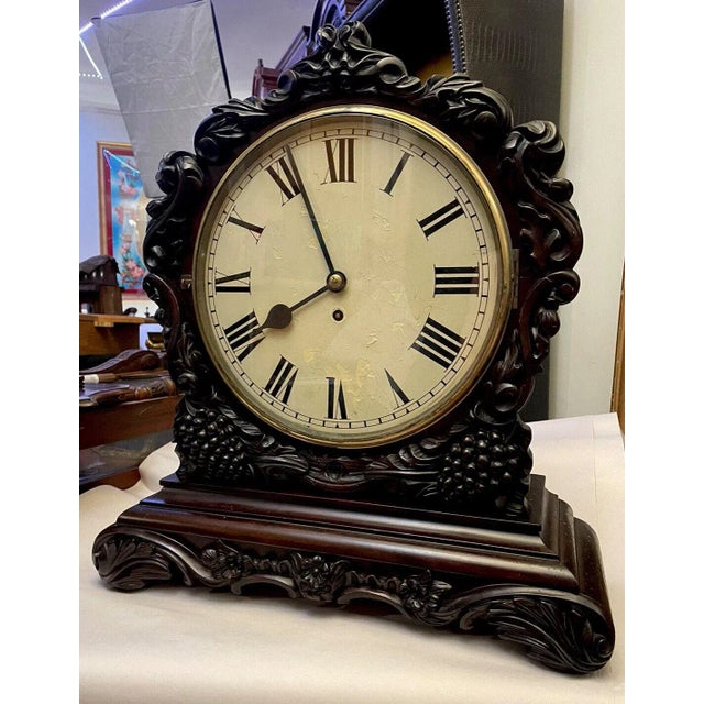 Large Regency Period 19th Century English Fusee Bracket Clock | Chairish