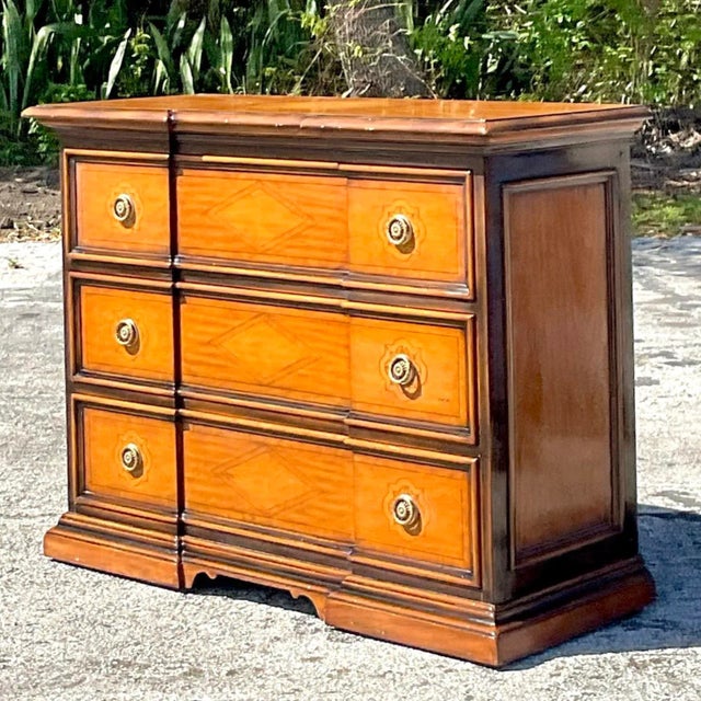 Late 20th Century Vintage Boho Theodore Alexander “Madrid” Chest of ...