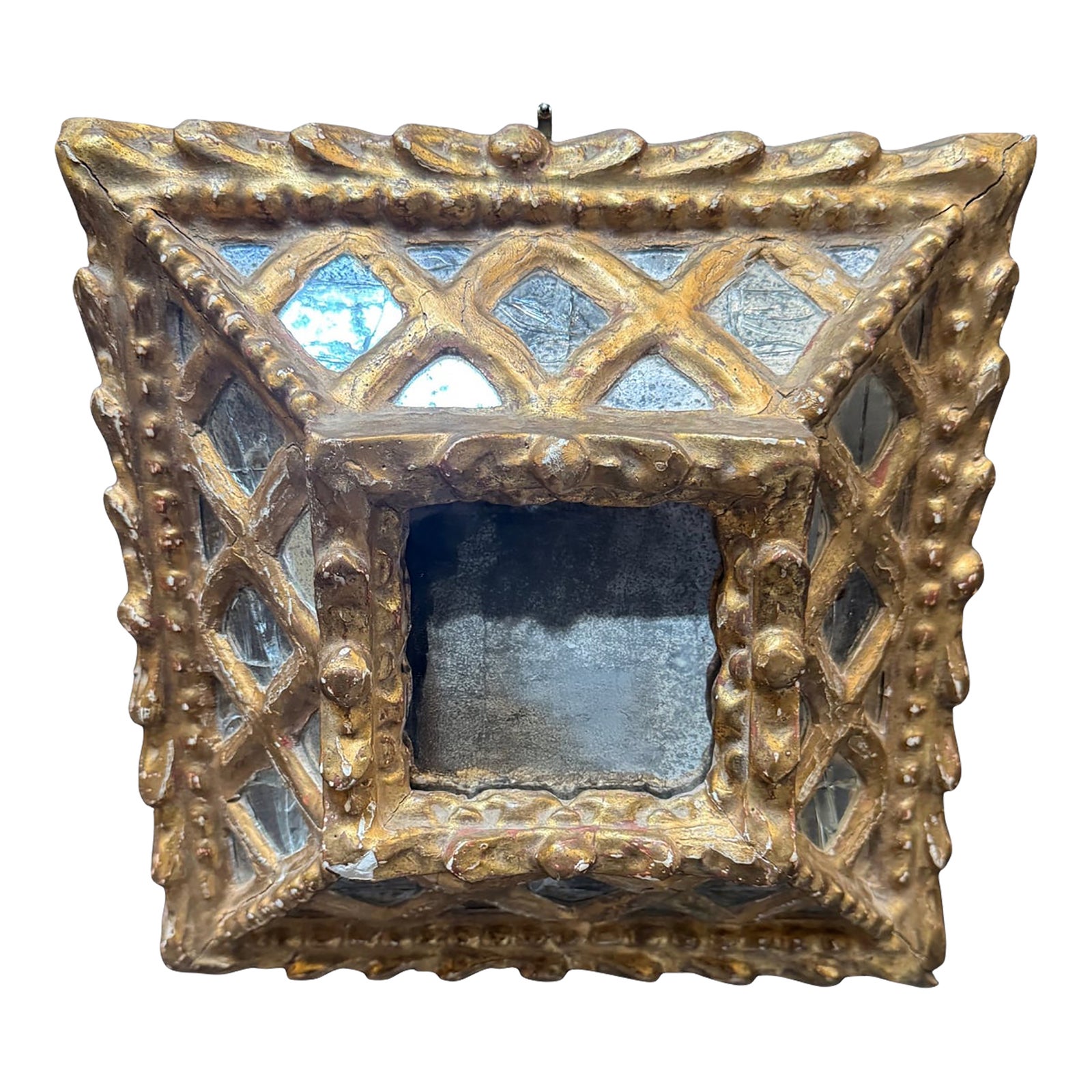 Vintage South American Gilded Mirror | Chairish