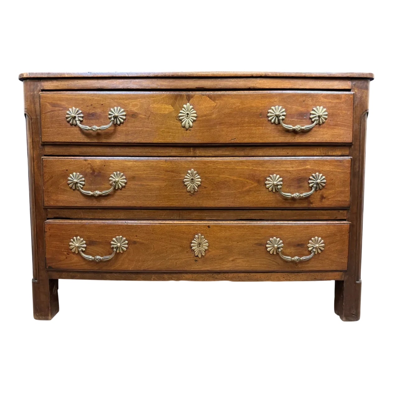 Louis XIV Curved Chest of Drawers in Walnut, 1700s | Chairish