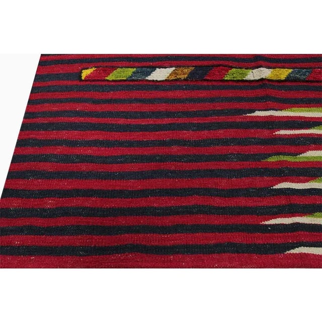 1990s Kilim Area Rug- 4′2″ × 5′7″ | Chairish