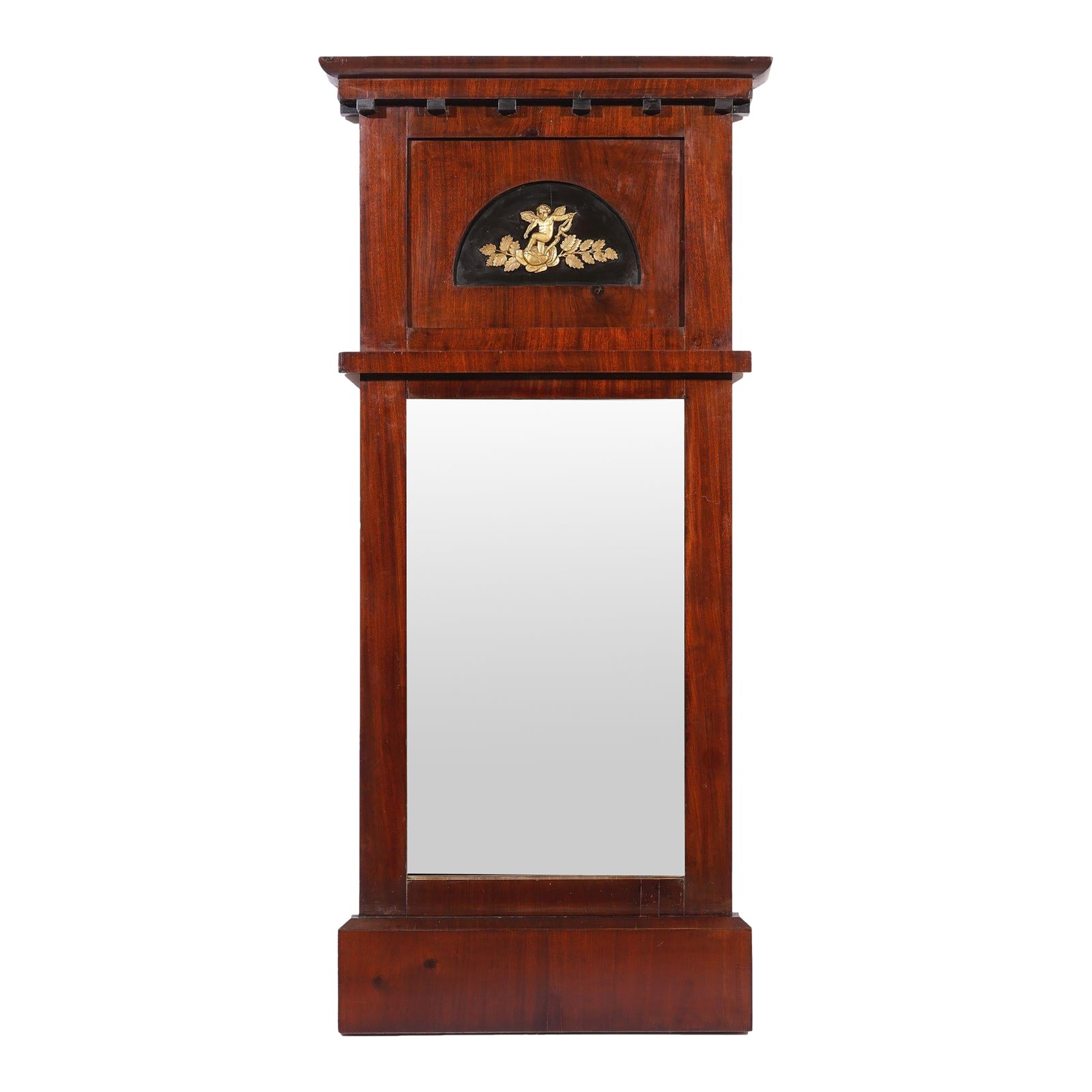 Austrian Biedermeier Mahogany Pier Mirror, C. 1815-20 | Chairish