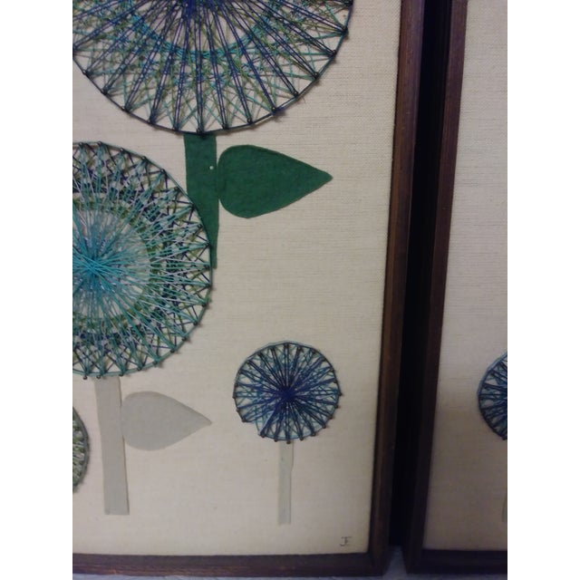 Vintage 60s Mid Century String Symmography Art - a Pair | Chairish