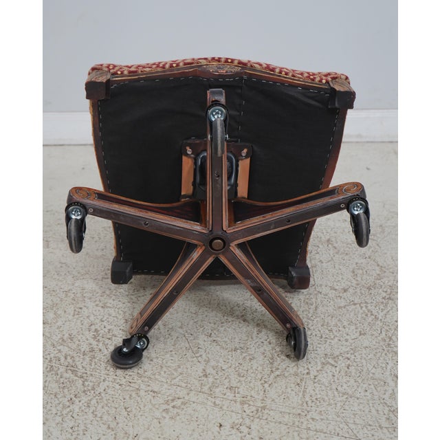 French Louis XV Style Upholstered Desk or Office Chair | Chairish