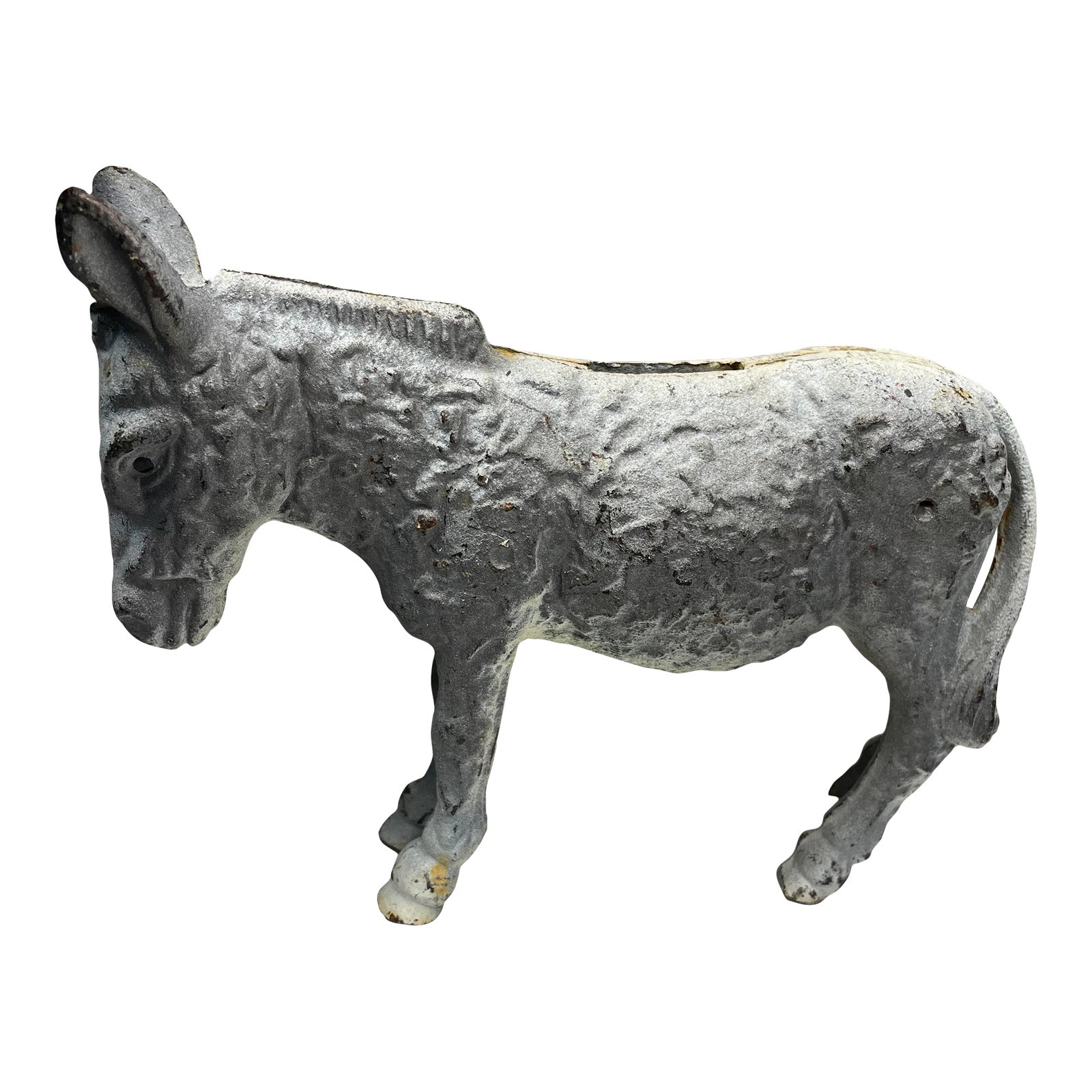 Antique Cast Iron Donkey Coin Bank | Chairish