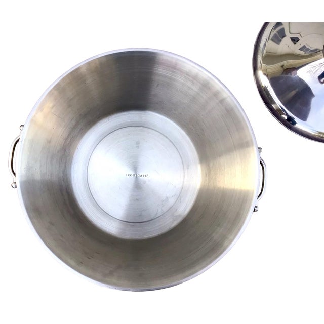 Frontgate Metal Beverage Ice Bucket on Stand | Chairish