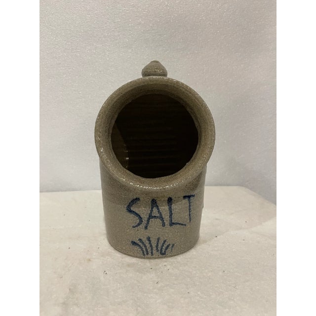 Mid 20th Century Salt Glazed Stoneware Salt Pig | Chairish