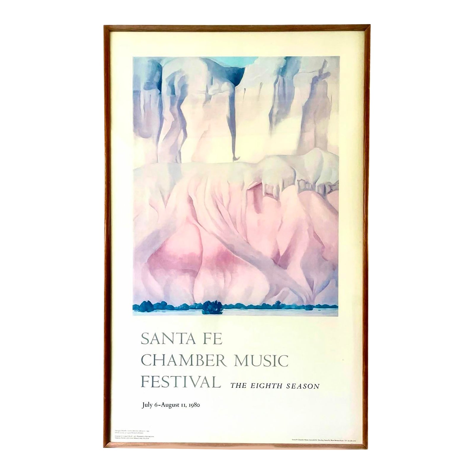 Georgia O'Keeffe Original Poster for the Santa Fe Opera (1980) | Chairish