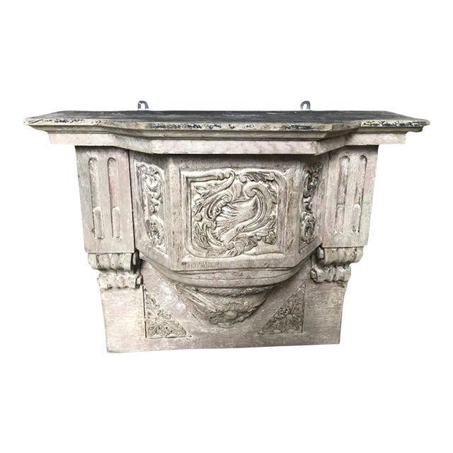 French 18th Century Wall Suspended Console | Chairish