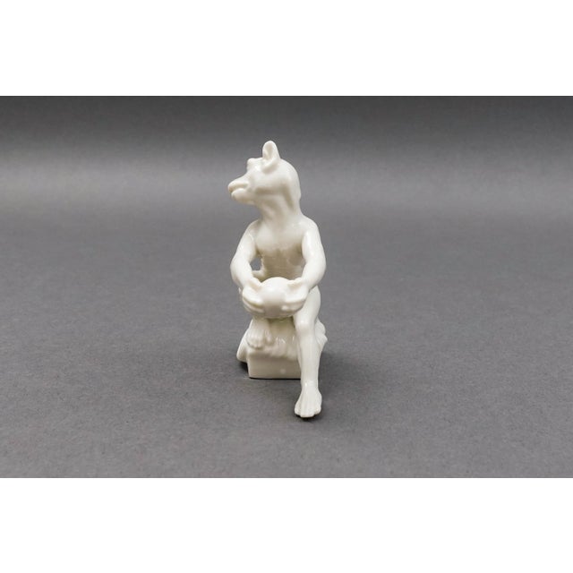 Antique Nymphenburg Germany White Porcelain Monkey Figurine Holding ...