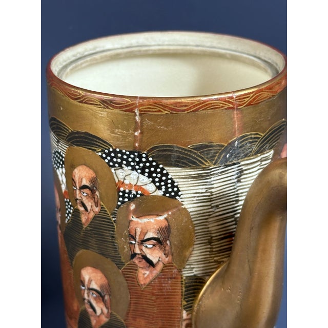 19th Century Japanese Meiji Period Hand Painted Shimazu Satsuma Moriage ...