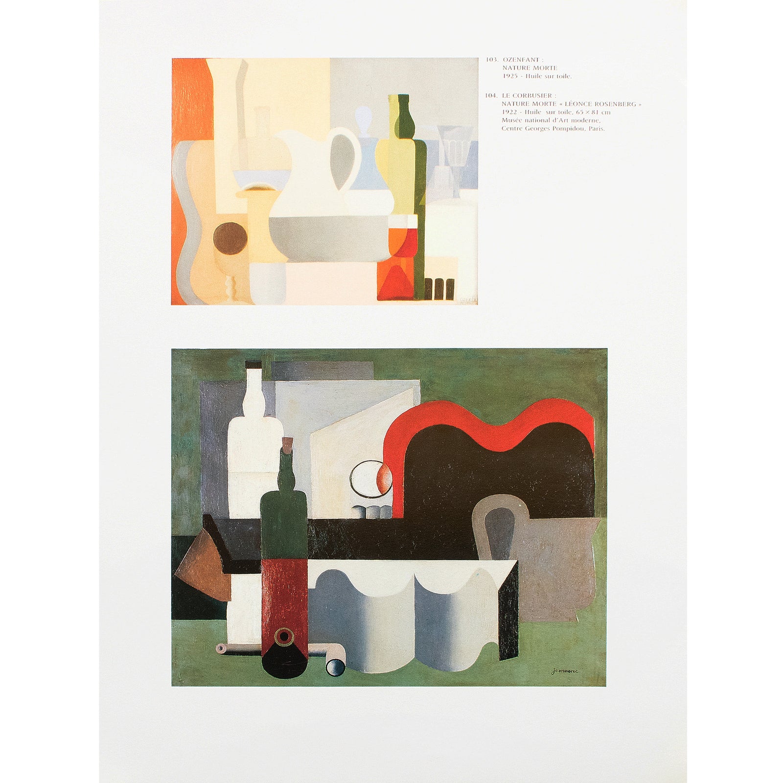 1990 After Fernand Leger, Still Life Full-Color Parisian Print | Chairish