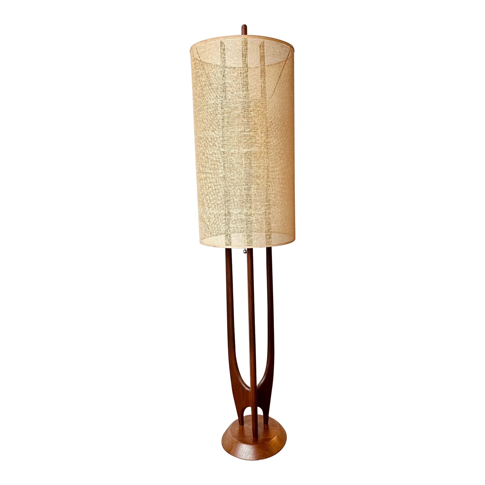V H Woolums Floor Lamp With Original Shade | Chairish