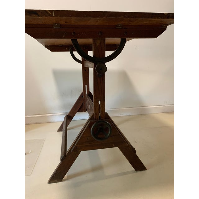 1940s Mid Century Industrial Drafting Table | Chairish