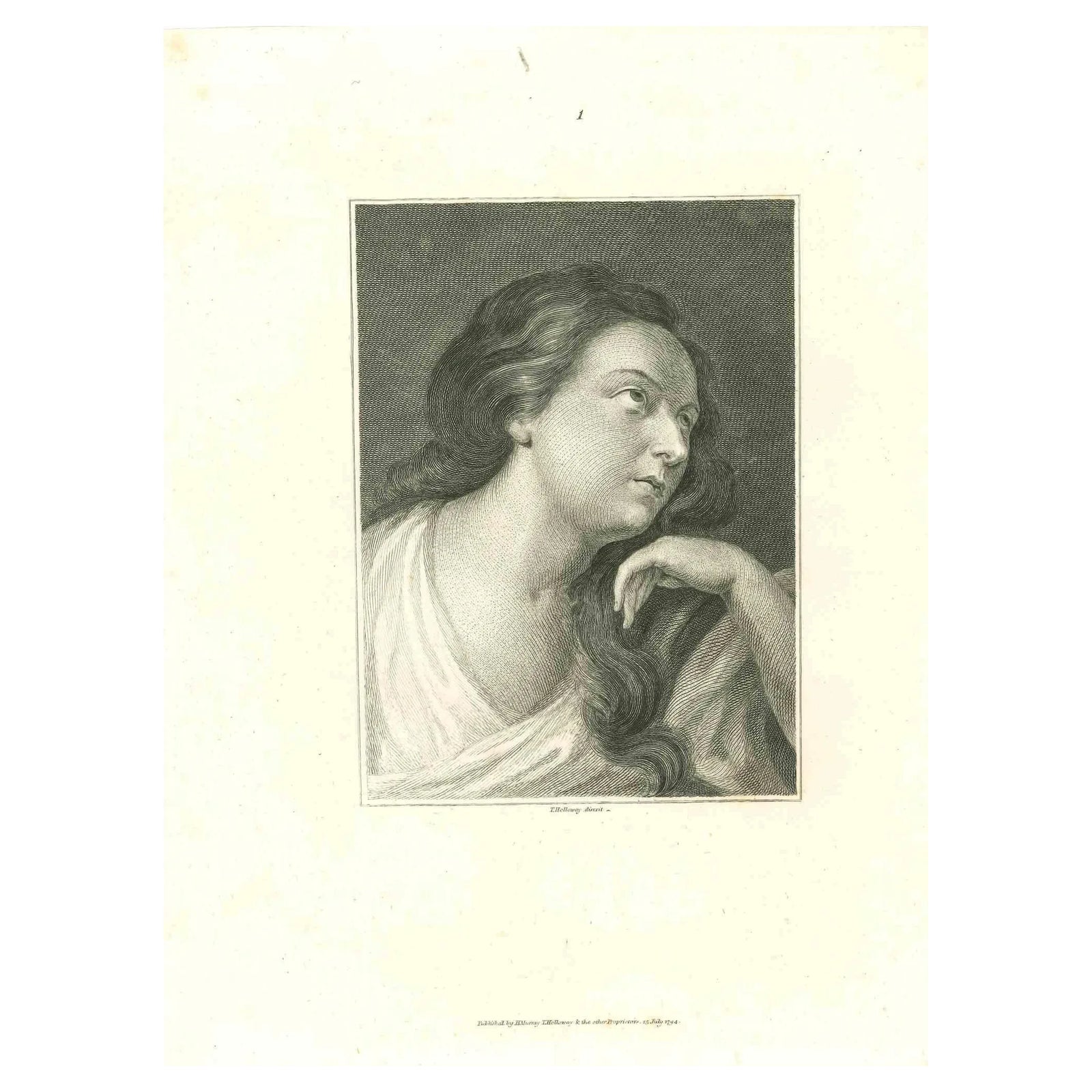 Thomas Holloway, Portrait, Original Etching, 1810 | Chairish