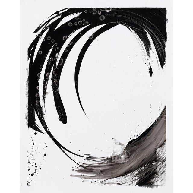 Christopher Rico, Lotan Ii - Contemporary Abstract Black and White Ink ...