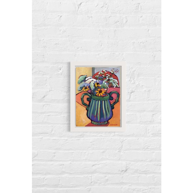 "Epiphany" Contemporary Expressionist Floral Still Life Oil Painting by ...