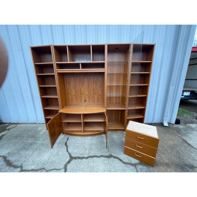 1970s Midcentury Danish Modern Modular Wall Unit | Chairish