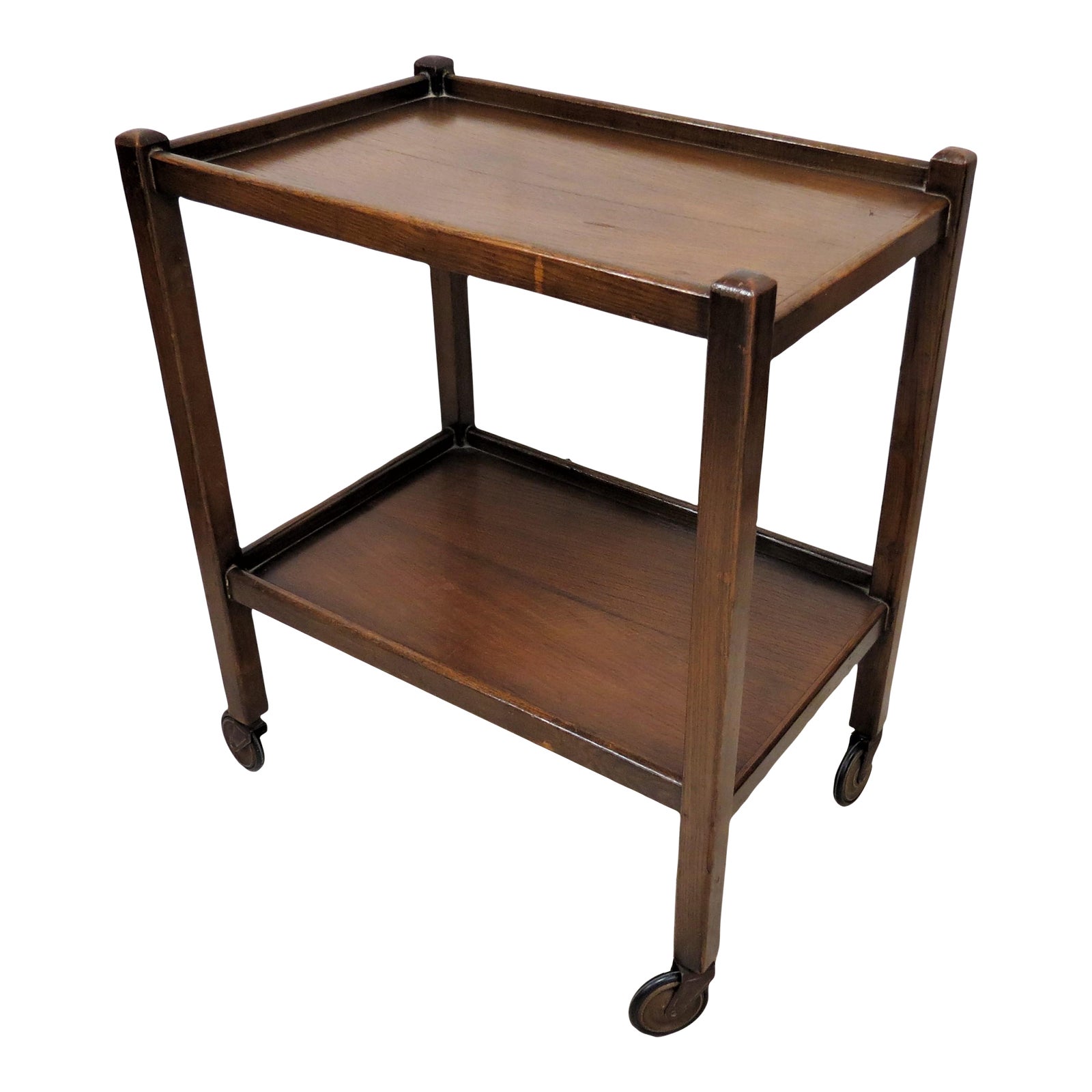 Vintage Wood Tea Cart or Tea Trolley | Chairish