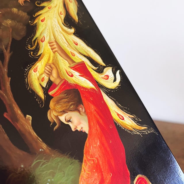 Vintage Ivan and the Firebird Lacquerware Painted Panel | Chairish