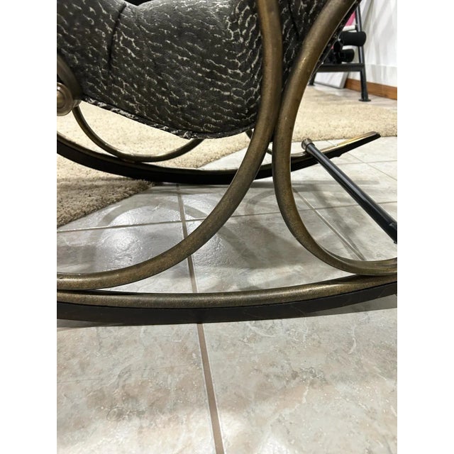 1960s Mid-Century Lee Woodward Tufted Chenille Sculptural Rocking Chair ...