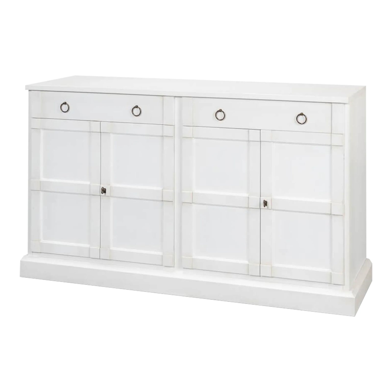Modern White Credenza | Chairish