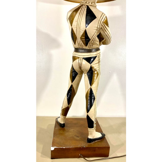 Mid-Century Harlequin Table Lamp With Matching Original Shade Made by ...
