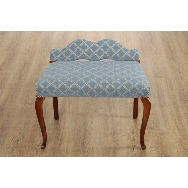 1930's French Louis XV Style Custom Upholstered Vanity Stool | Chairish
