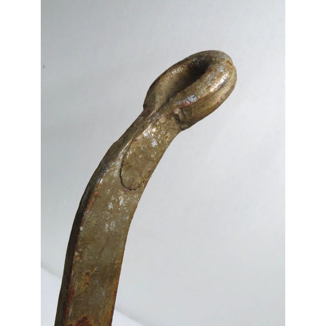 Giant Size Early 19th Century Hand Wrought Iron Hook | Chairish