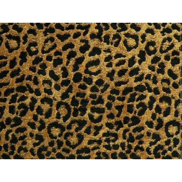 Onyx Leopard Print Velvet Pillow | Chairish