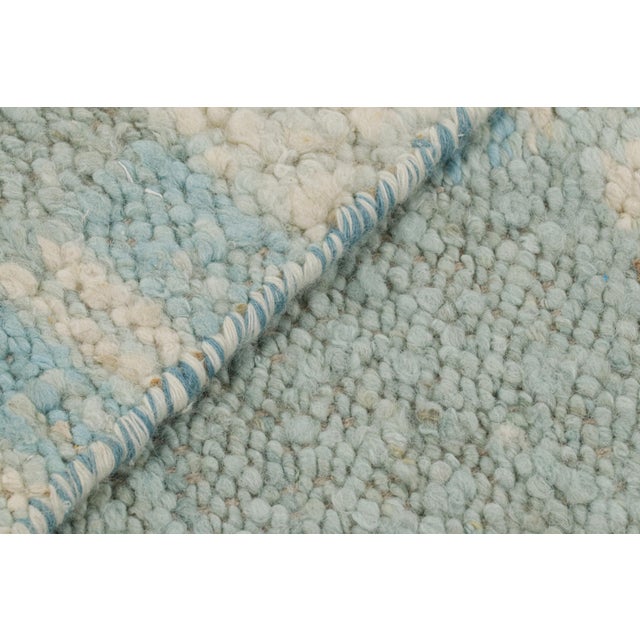 Rug & Kilim’s Scandinavian Style Rug With Light Blue Geometric Patterns ...