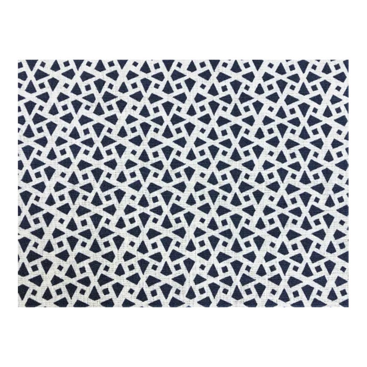 Alex Conroy Mughal Lattice Small Reverse Indigo Navy Blue White ...