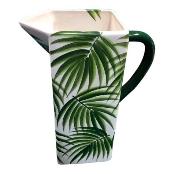 1980s Pacific Rim Hand-Painted Pitcher | Chairish