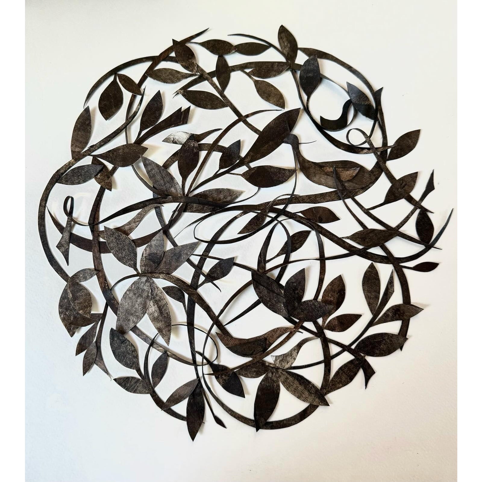 "Rusty Vines With Words" Painting by Georgia Christensen | Chairish