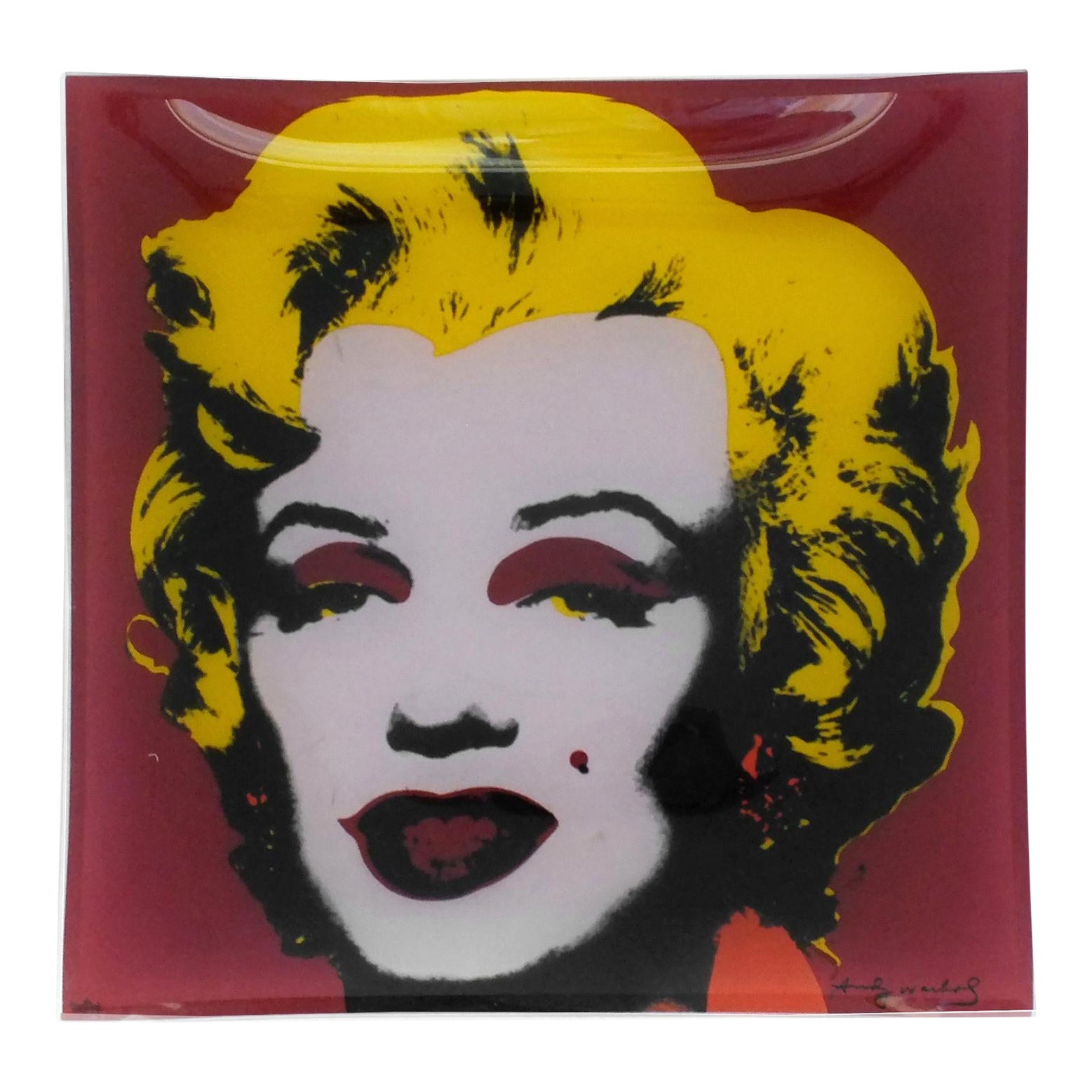 Vintage Glass Square Plate Rosenthal Marilyn Monroe Celebrity Series by ...