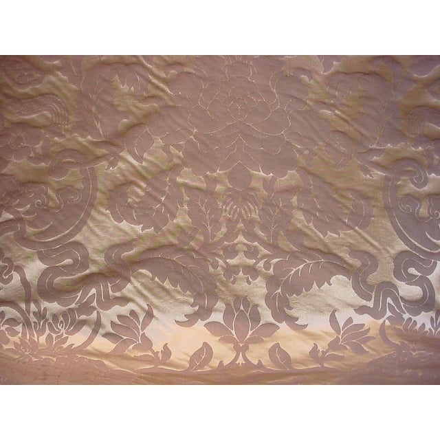 Brunschwig & Fils Chinese Silk Floral Damask Upholstery Fabric | Chairish