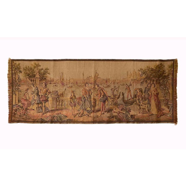 Mid 20th Century Belgian Tapestry | Chairish