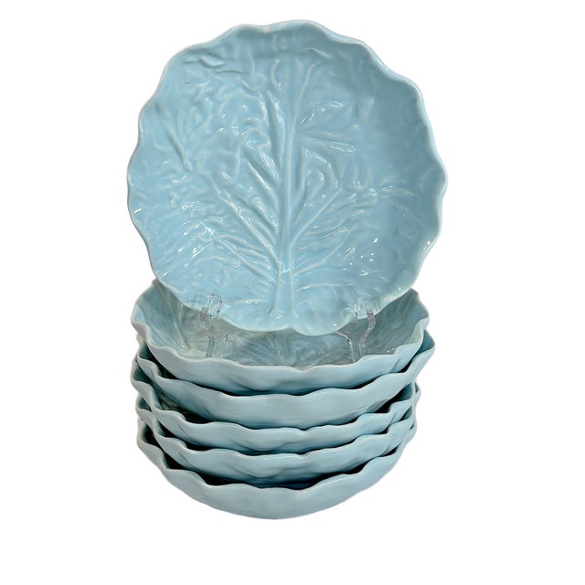 Vintage Belo Portuguese Faiança Cabbageware Salad Bowls – Set of 6 ...
