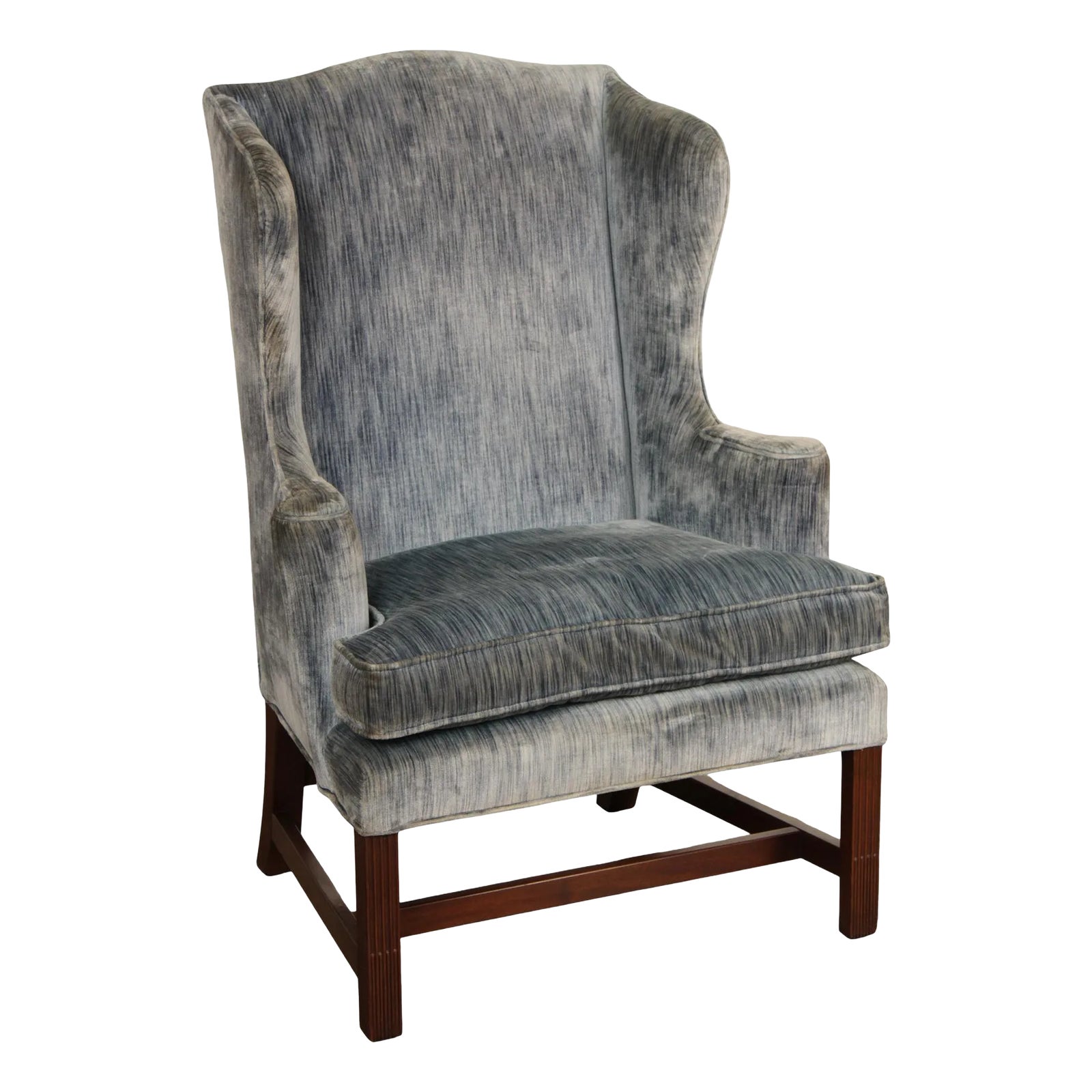Kittinger Colonial Williamsburg Chippendale Style Mahogany Wing Chair ...