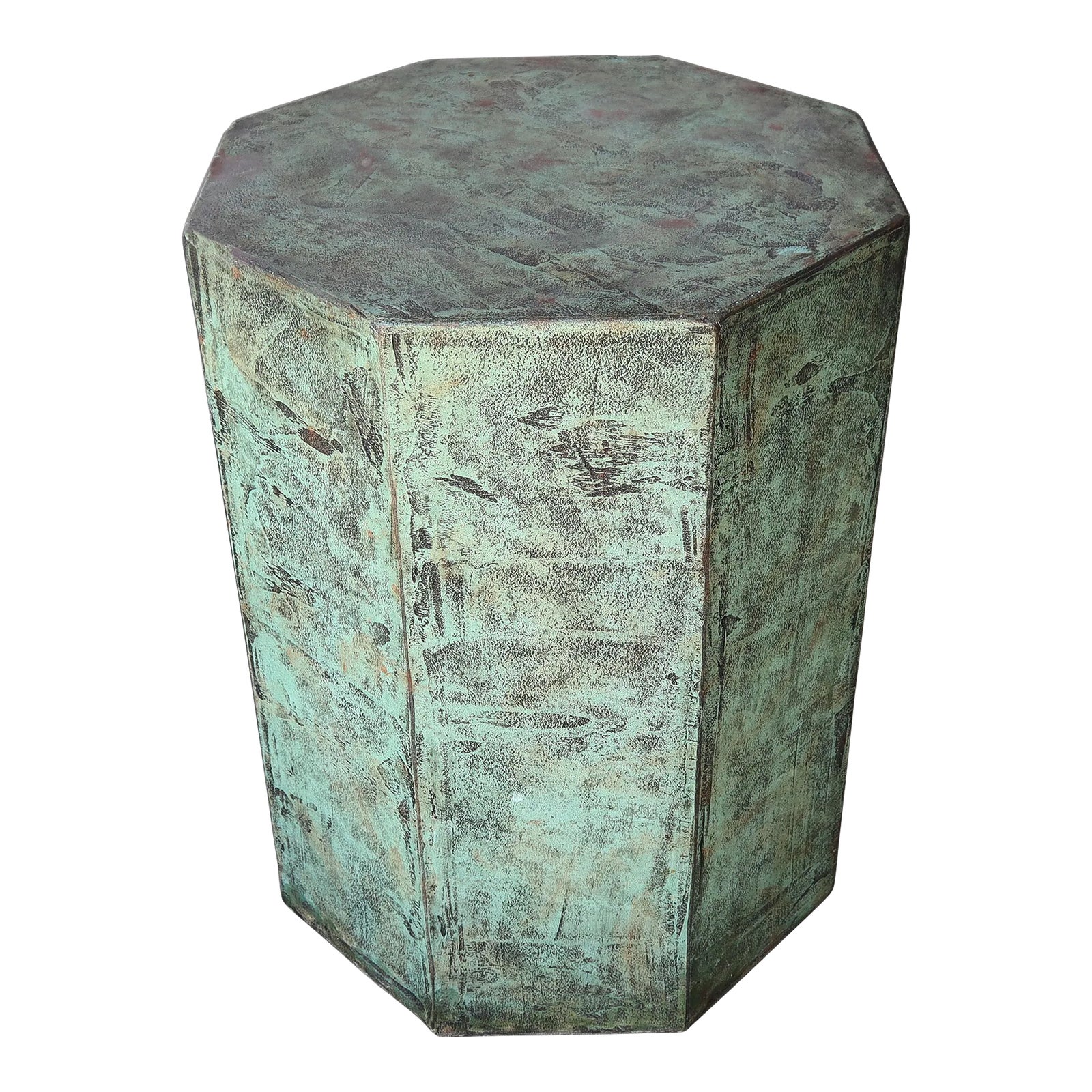 Post Modern Octagon Plaster Dining Table Pedestal | Chairish